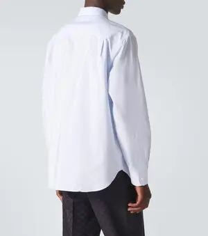 Gucci Striped Cotton Poplin Shirt