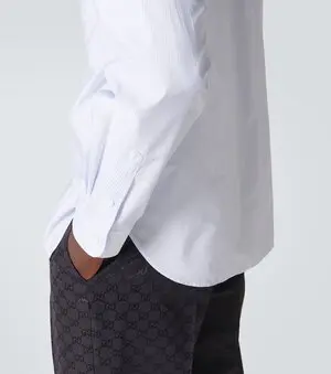 Gucci Striped Cotton Poplin Shirt