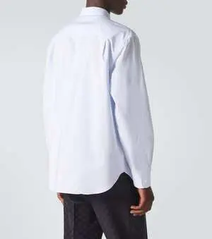 Gucci Striped Cotton Poplin Shirt