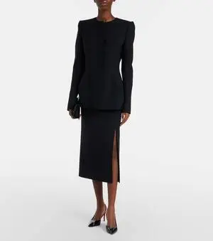 MUGLER Cutout Pencil Skirt