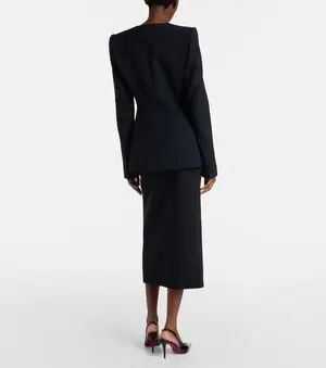 MUGLER Cutout Pencil Skirt