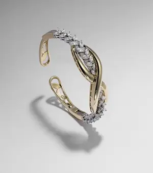 Yeprem 18kt And Diamond Bangle