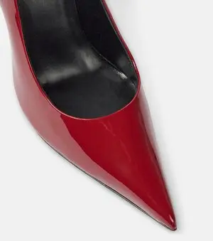 Magda Butrym Floral-appliqué Patent Leather Pumps