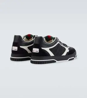 Gucci Re-web Gg Canvas Sneakers - Black