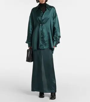 MAISON MARGIELA Satin Maxi Skirt