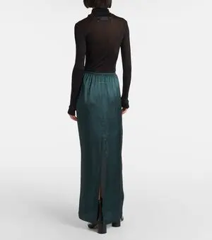 MAISON MARGIELA Satin Maxi Skirt