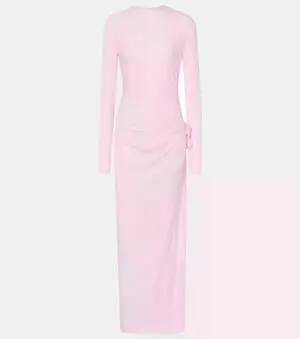 Magda Butrym Floral-appliqué Gown - Pink