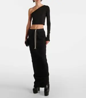 Rick Owens Pillar Denim Skirt