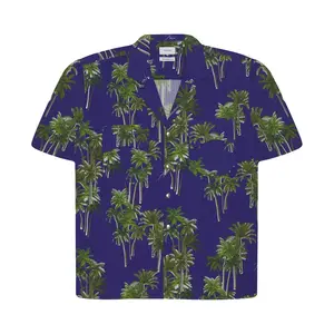 Rhude Searsucker Hawiian Shirt /green