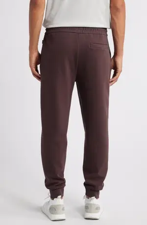BOSS Locsin Cotton Blend Joggers - Burgundy