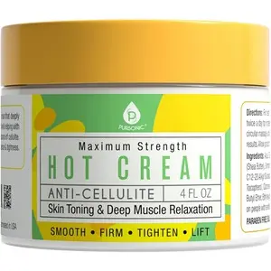 PURSONIC Anti Cellulite & Muscle Relaxation Hot Cream Yellow