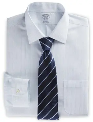 Brooks Brothers Checkered Graph Dress Shirt - Graphite