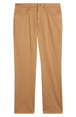 Johnston & Murphy Straight Leg Stretch Pima Cotton Pants - Camel