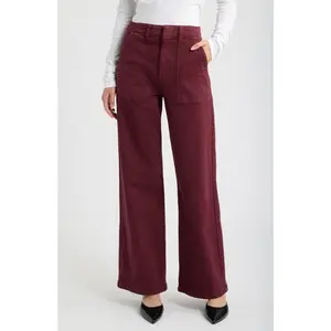PISTOLA Nicole Wide Leg Pants - Cabernet