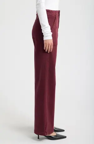 PISTOLA Nicole Wide Leg Pants - Cabernet