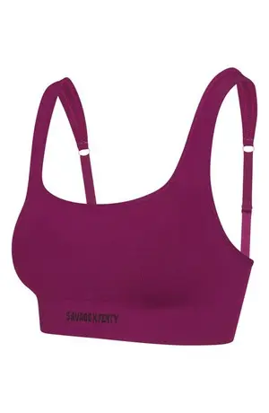 SAVAGE X FENTY Seamless Scoop Neck Bralette - Sugarplum Purple