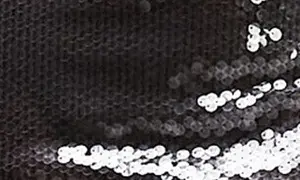 Topshop Sequin Maxi Dress With Side Slit And Bow Detail