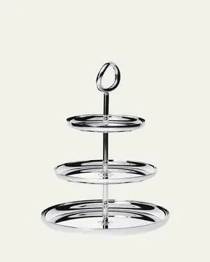 Christofle Vertigo 3-tier Silver-plated Dessert Stand