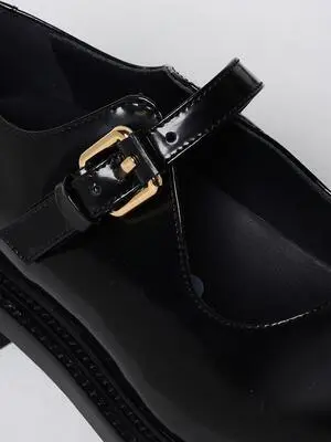 Moschino Loafer With Buckle Detailing - Black