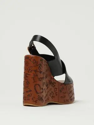 Chloé Wedge Sandals - Black