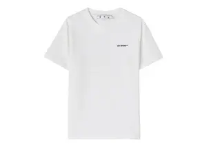 Off-White Off Wave Outl Diag Slim Short Sleeve Tee Shirt