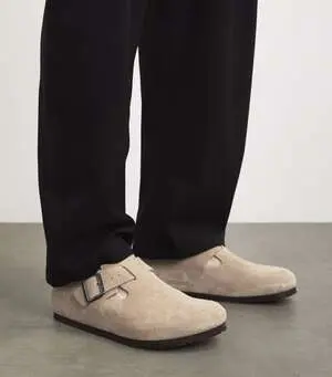 BIRKENSTOCK Suede London Clogs