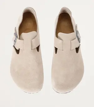 BIRKENSTOCK Suede London Clogs