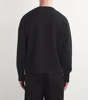 AMI Paris Virgin Wool Logo Sweater