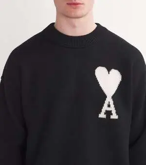AMI Paris Virgin Wool Logo Sweater