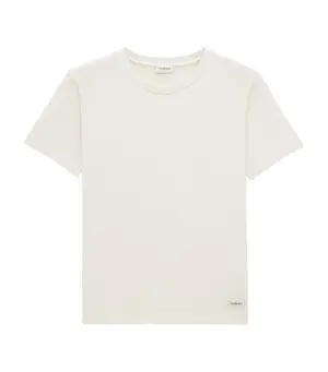 Saint Laurent Logo-patch T-shirt - White