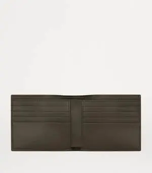 Saint Laurent Leather Bifold Wallet - Green