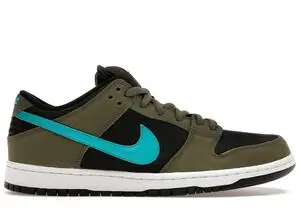 Nike Dunk Low Sneakers - Medium Olive/ Turbo Green