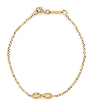 JENNIFER MEYER Yellow And Diamond Infinity Chain Bracelet - Gold