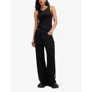 ALLSAINTS Rina Sleeveless Stretch-woven Tank - Black