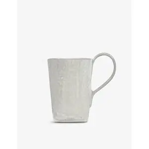 SERAX La Mère Curved-handle Glazed Stoneware Mug 11.5cm - White