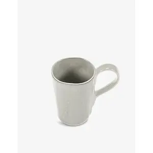 SERAX La Mère Curved-handle Glazed Stoneware Mug 11.5cm - White