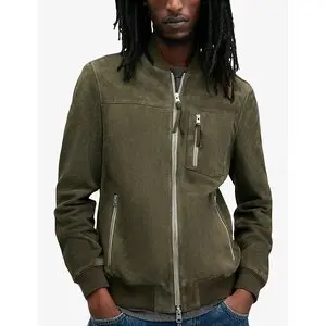 ALLSAINTS Kairo Regular-fit Zip-up Suede Bomber Jacket Xxl