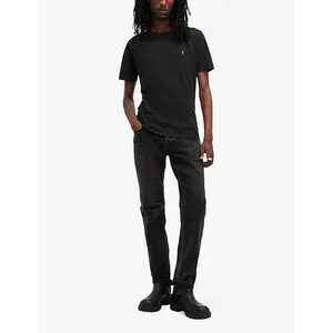 ALLSAINTS Brace Logo-embroidered Pack Of Three Cotton-jersey T-shirts - Black