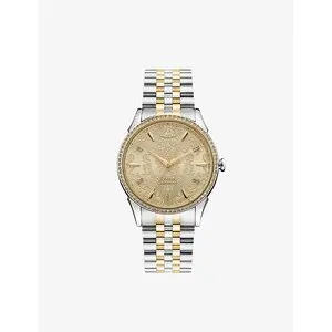 VIVIENNE WESTWOOD Stainless Steel And Crystal Quartz Watch - Champange