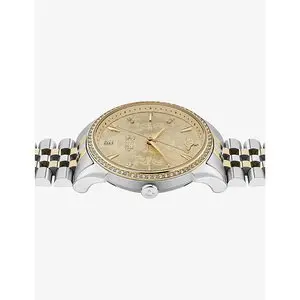 VIVIENNE WESTWOOD Stainless Steel And Crystal Quartz Watch - Champange
