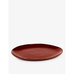 SERAX La Mère Irregular Small Stoneware Plate 18cm - Red