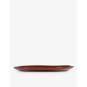 SERAX La Mère Irregular Small Stoneware Plate 18cm - Red