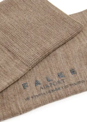 Falke Airport Wool-blend Socks - Beige