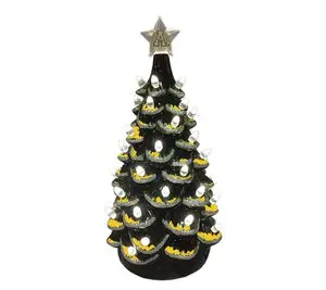 SANTA'S WORKSHOP 14' Collegiate Light Up Cerami C Tree - One-color