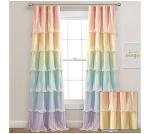 LUSH DECOR S/2 Rainbow Ombre Nerina Window Pane L