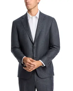 Vince Melange Solid Unstructured Slim Fit Suit Jacket - Grey