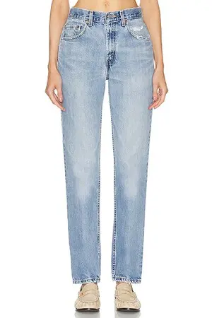 ALIGRACE High Rise Slim Straight Jeans