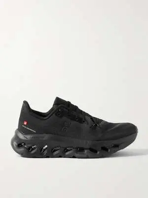On Cloudtilt Stretch Recycled-knit Sneakers - Black