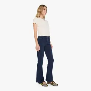 MOTHER The Weekender Fray Jeans - Blue