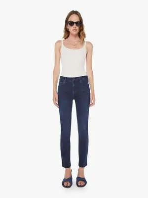 Mother Dark Wash Mid Rise Jeans